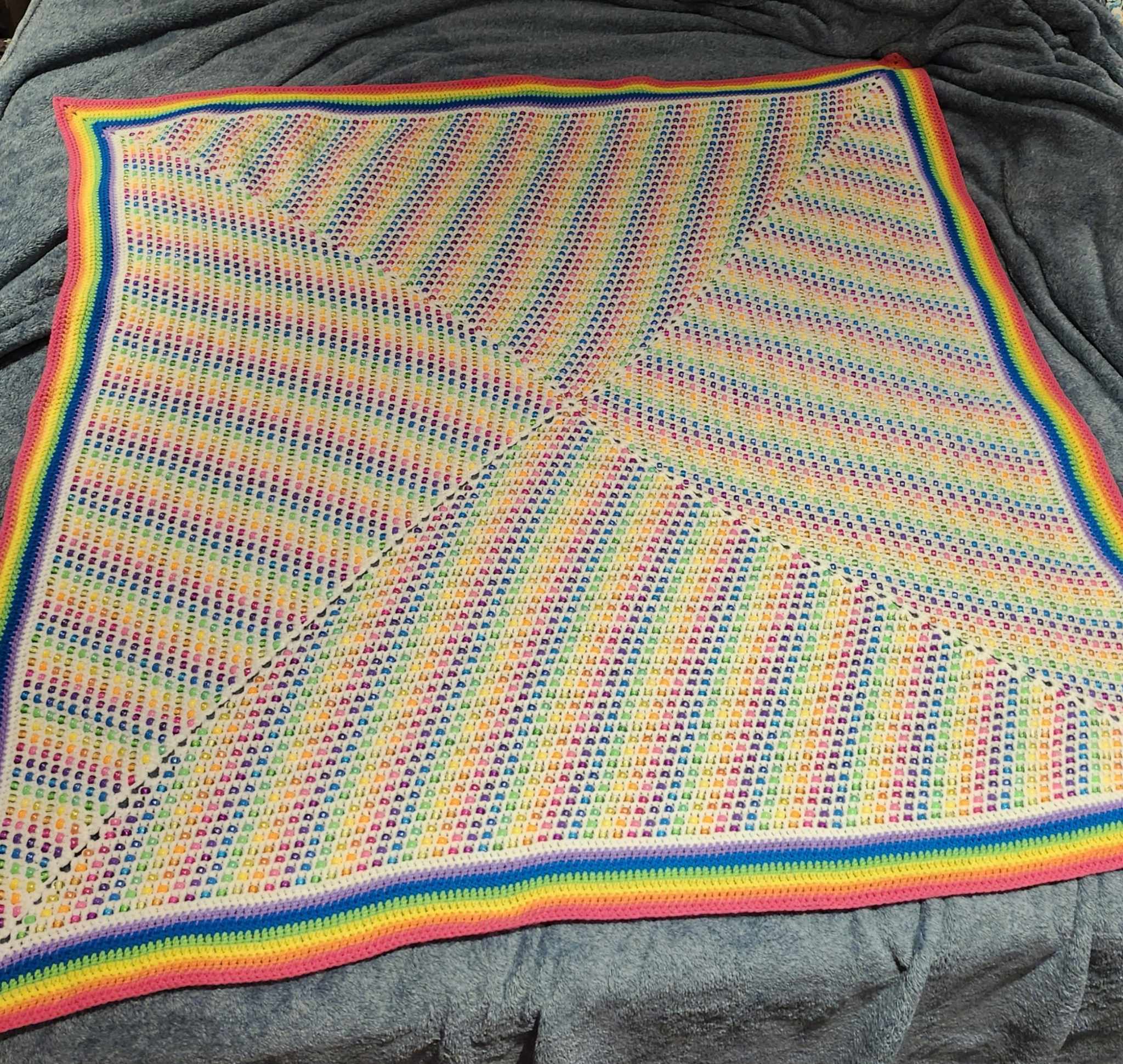 Bead Placement for the Rainbow Bead Blanket - Owls R Pals